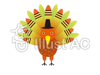 七面鳥イラスト - No: 1272804／無料イラストなら「イラストAC」
