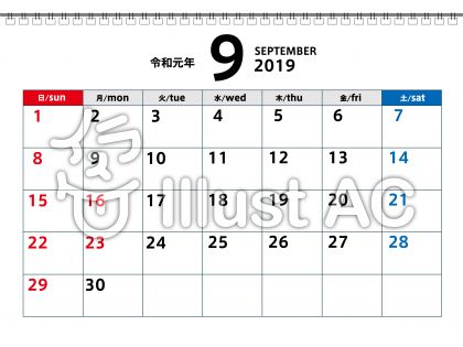 2019年カレンダーイラスト／無料イラストなら「イラストAC」