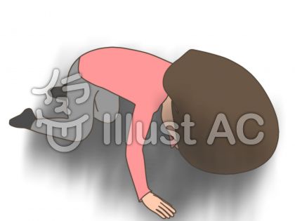 絶望する女性イラスト - No: 1732272／無料イラストなら「イラストAC」