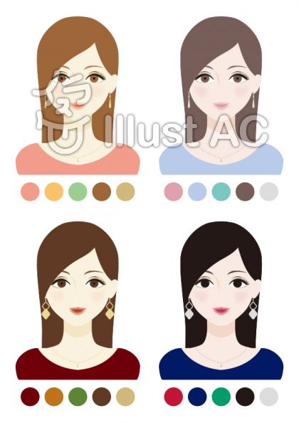 パーソナルカラーイラスト／無料イラストなら「イラストAC」