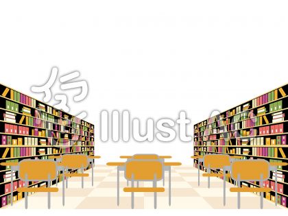 図書室イラスト - No: 1844462／無料イラストなら「イラストAC」